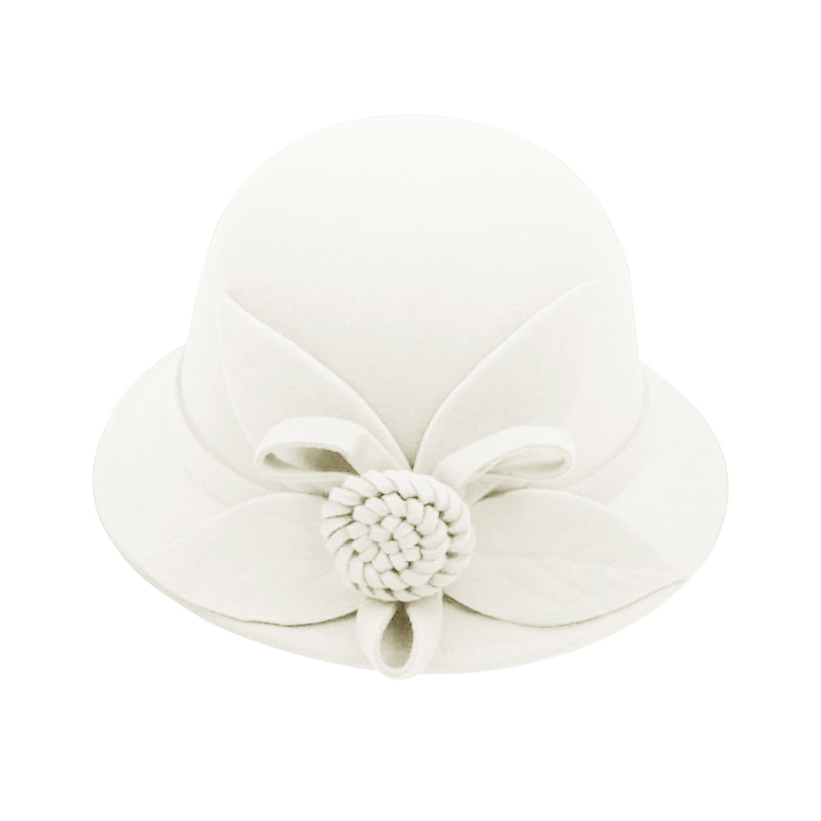 Hfolob Women Autumn Winter Flowers Round Top Casual Fisherman'S Basin ...