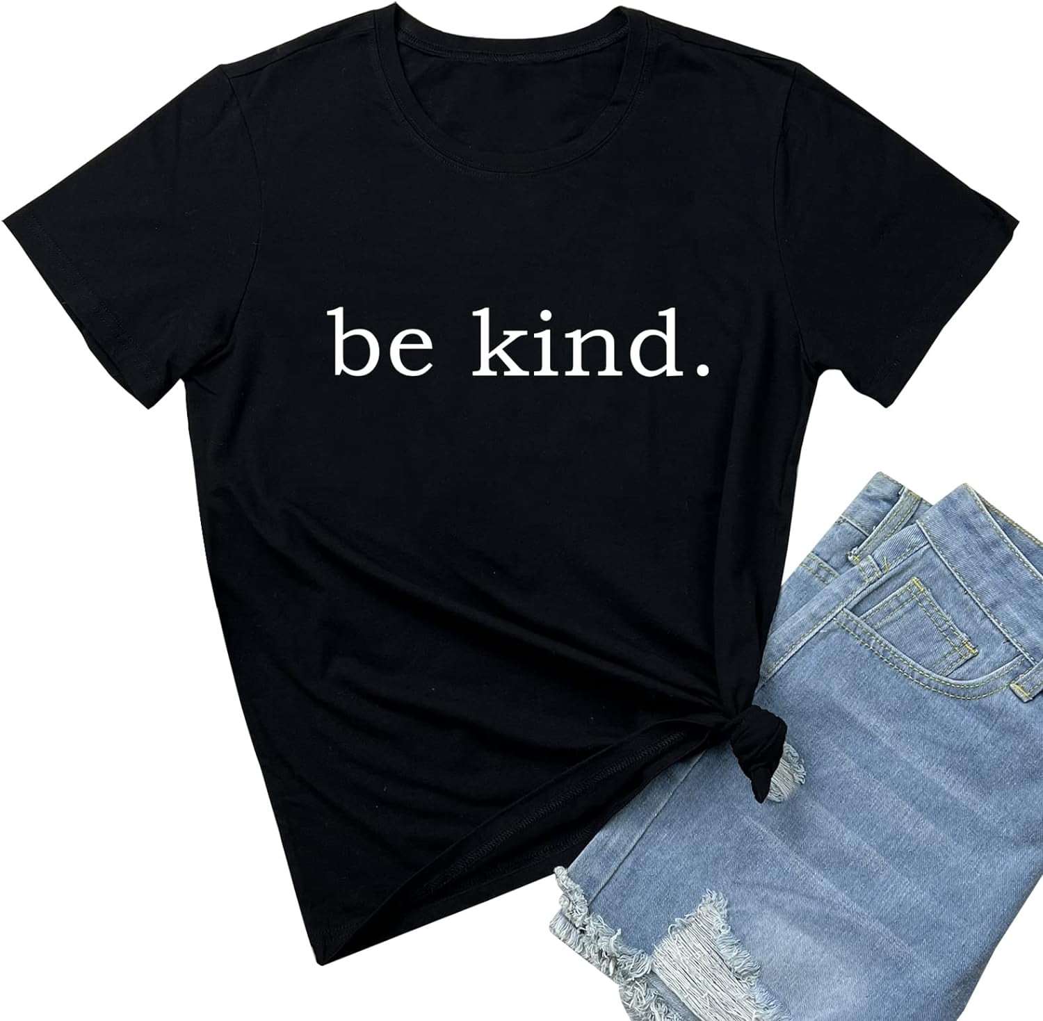 Women Be Kind Cute Graphic T-Shirt Funny Tops - Walmart.com