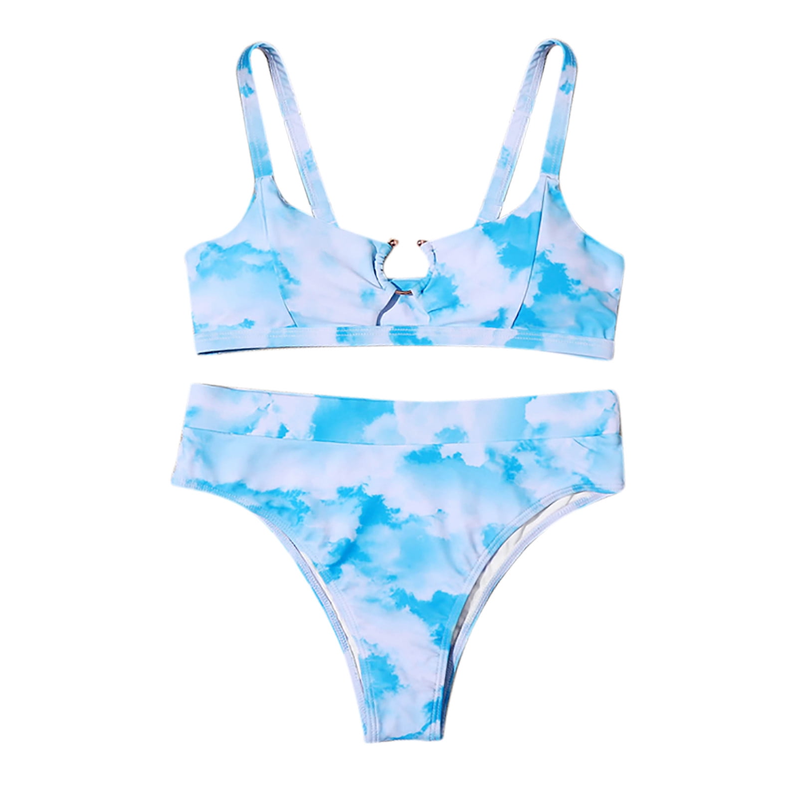 Women Beach Outfits Solid Summer Beachwear Vacation Bkinis Lady Floral