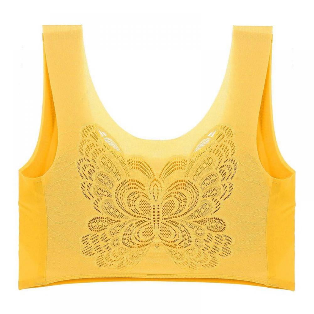 Women Beauty Back Butterfly No Underwire Bras Push -up Sleek Plus Size ...