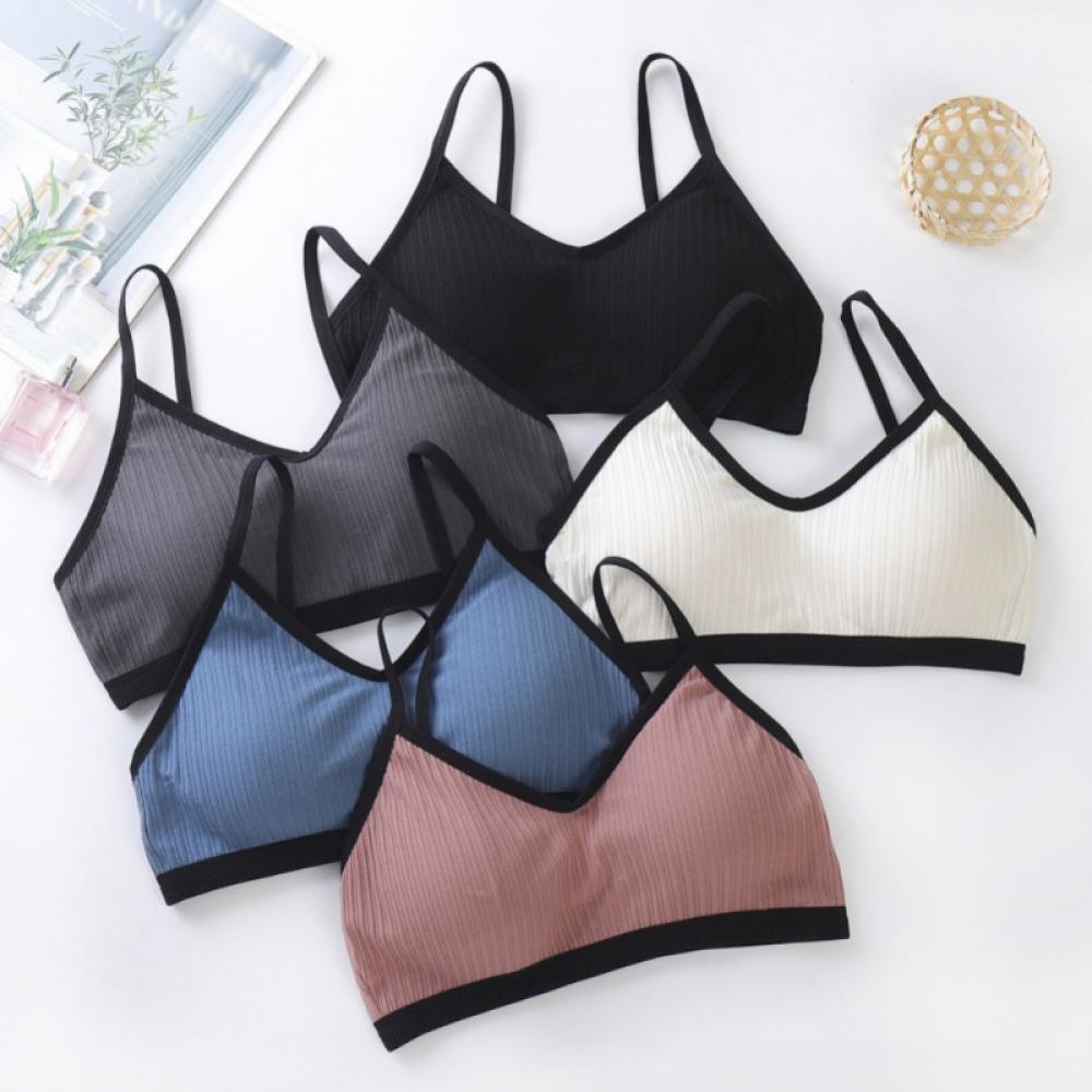 Women Beauty Back Seamless Bra Threaded Wrapped Chest Tube Top Bra ...