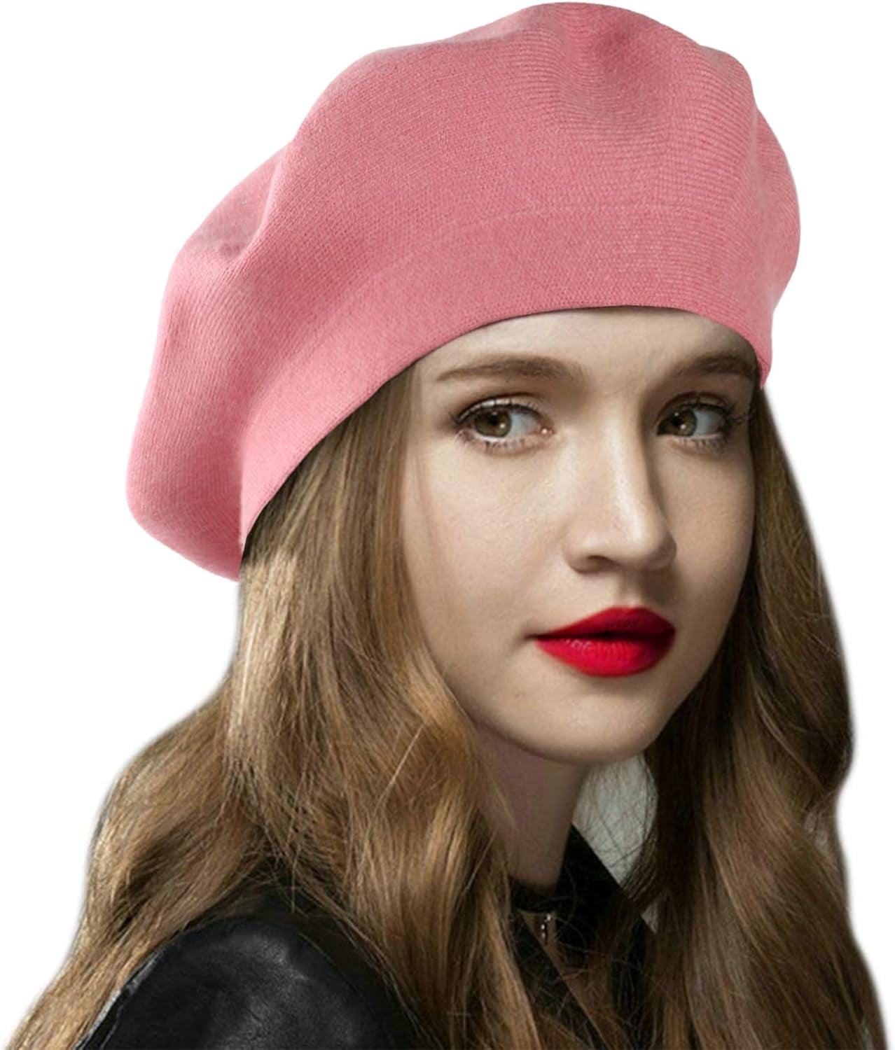 Women Beret Hat French Wool Beret Beanie Cap Classic Solid Color Autumn ...