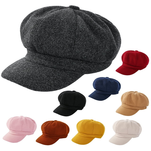 Women Beret Newsboy Hat French Wool Cap Classic Autumn Spring Winter ...
