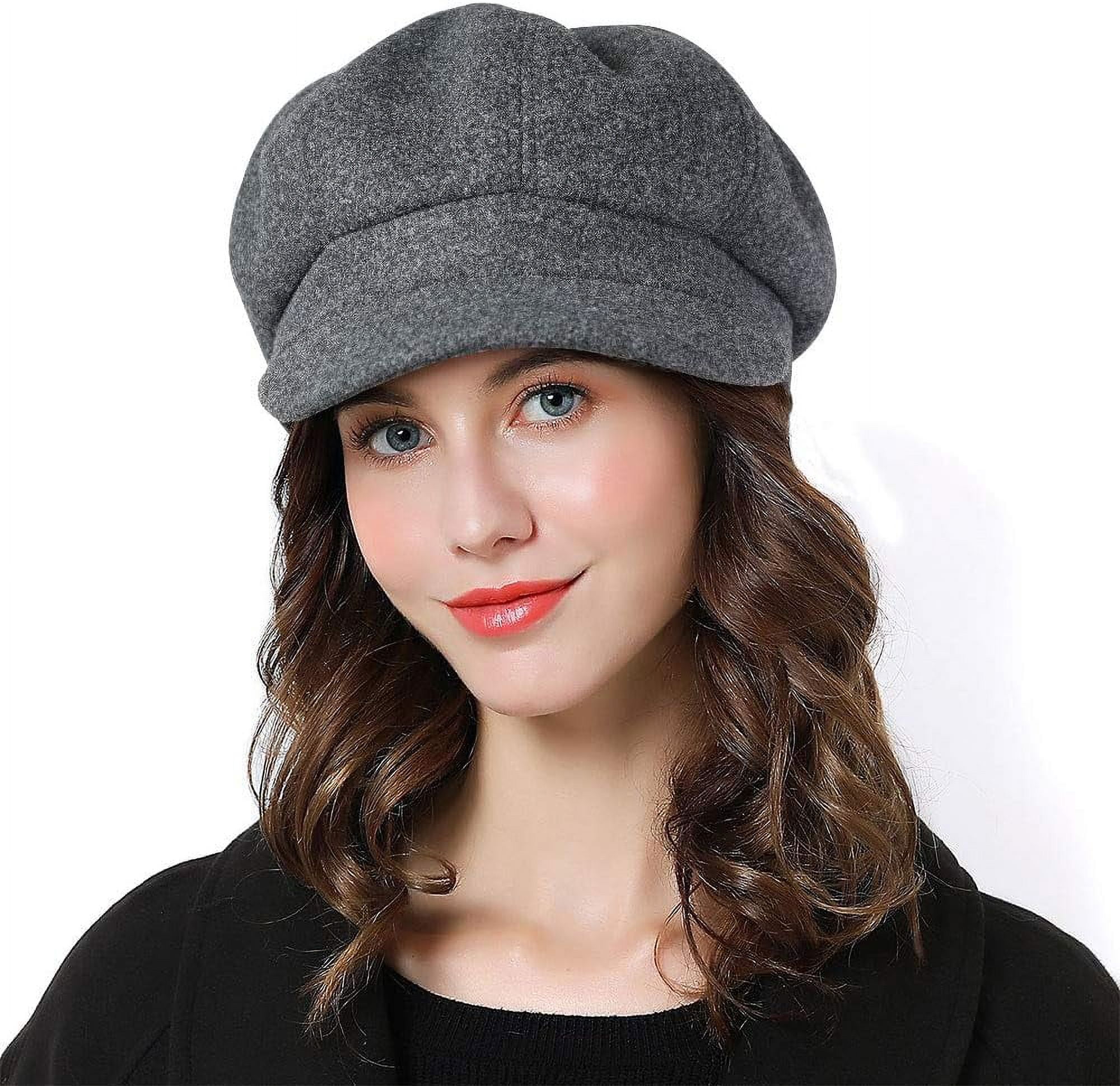 Women Beret Newsboy Hat French Wool Cap Classic Autumn Spring Winter ...
