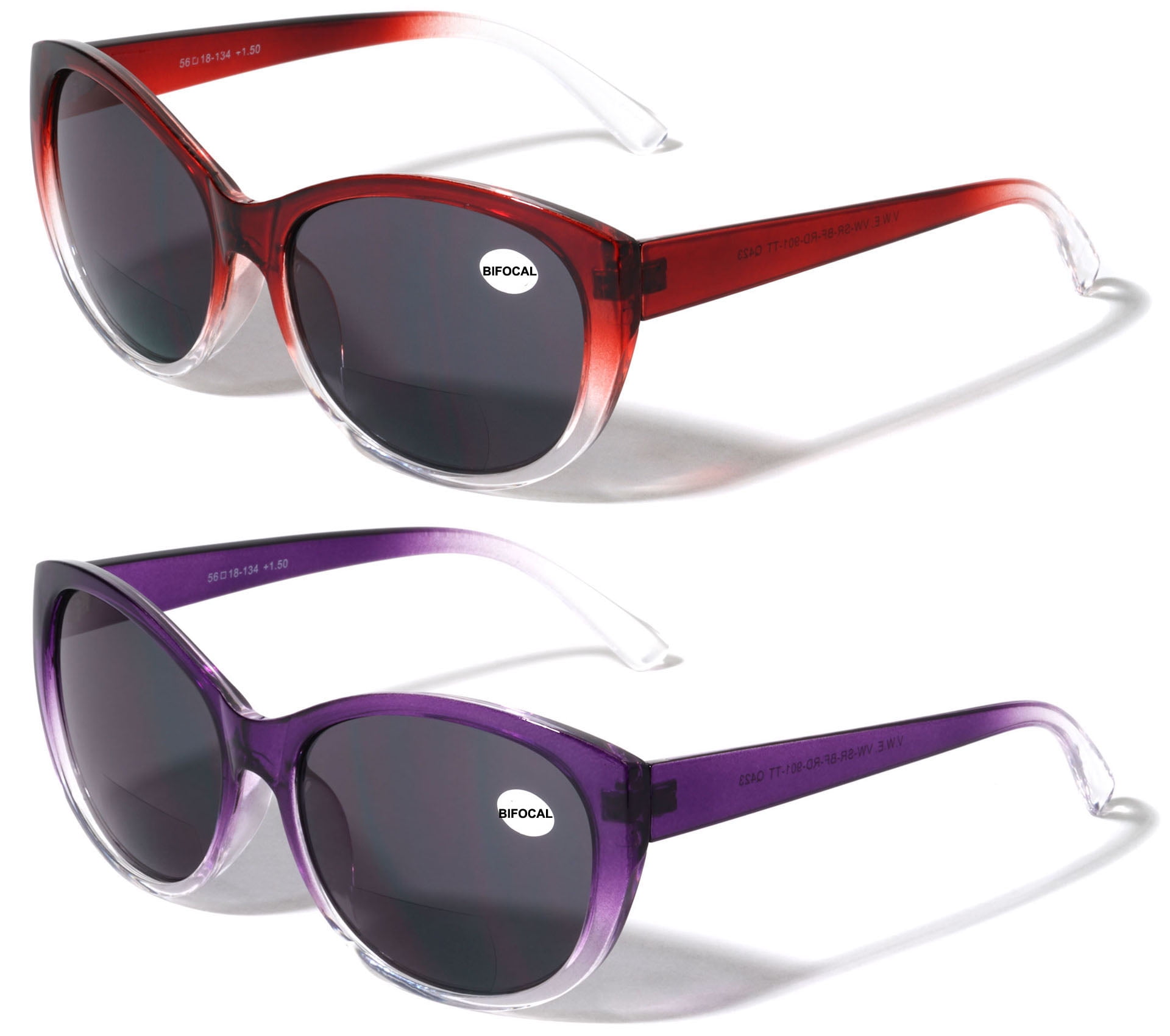 Women Bifocal Reading Sunglasses Reader Glasses Cateye Vintage Jackie O ...