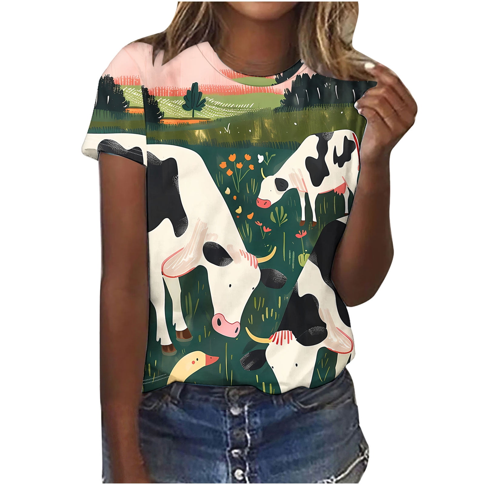 Women Blouses Elegant Casual Petite Women Slim Fit Basic Tees Skinny ...