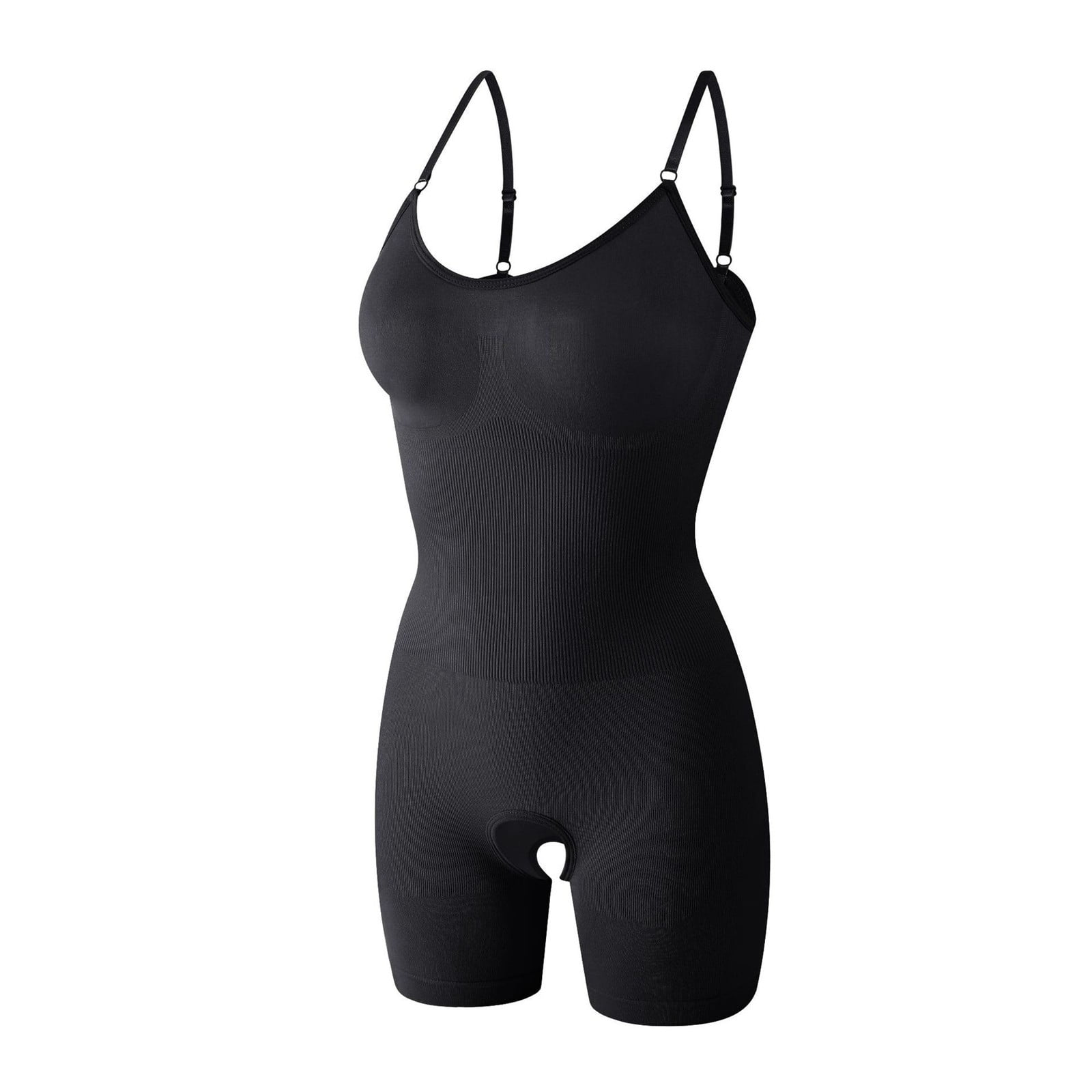 Women Body Tight Solid Color Butt Lifting Supporting Open Straps Shorts Body Shaping Garment