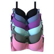 ToBeInStyle Women's Pack of 6 Random Assorted Print Sports Bras ...