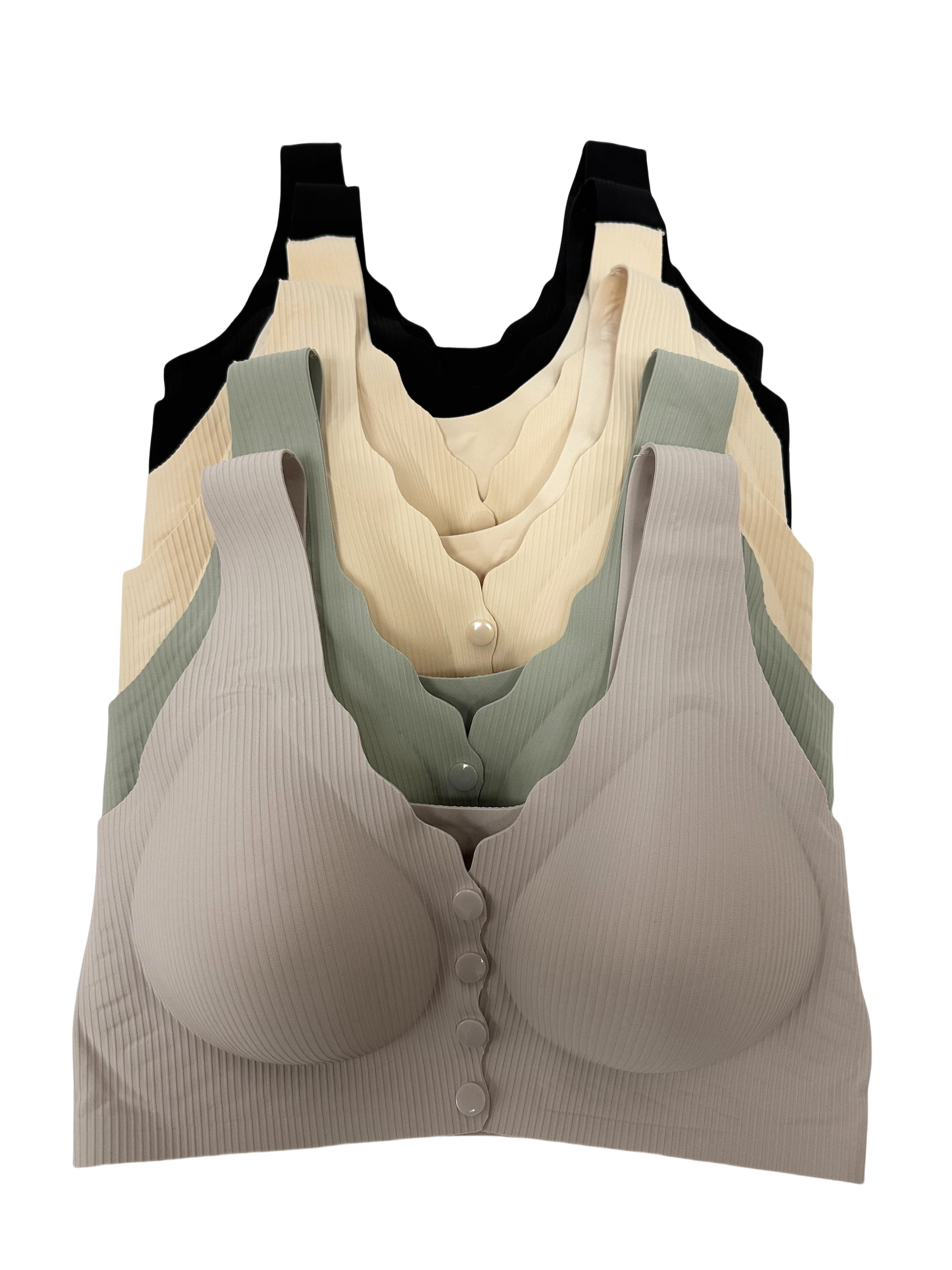 Women Bras 6 Packs of T-Shirt Comfortable Everyday A B C D DD DDD Cups ...