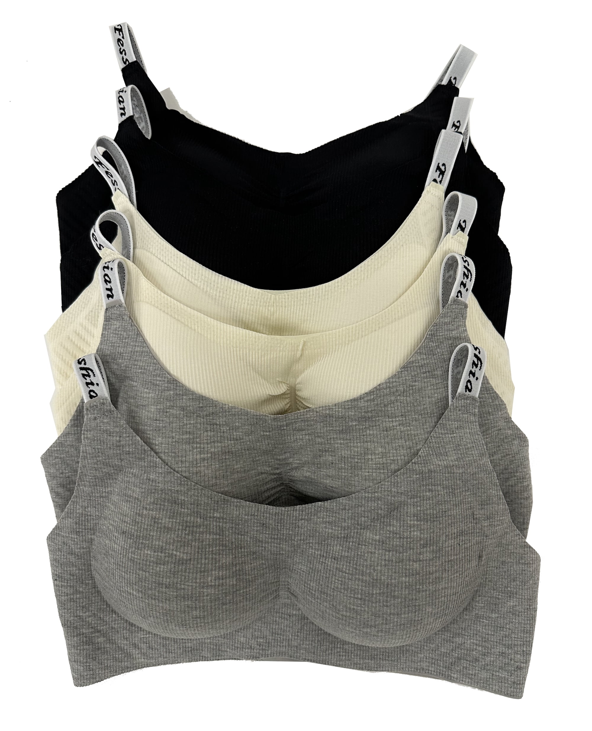 Women Bras 6 Packs of T-Shirt Comfortable Everyday A B C D DD DDD Cups Full Coverage Bra 40B ...