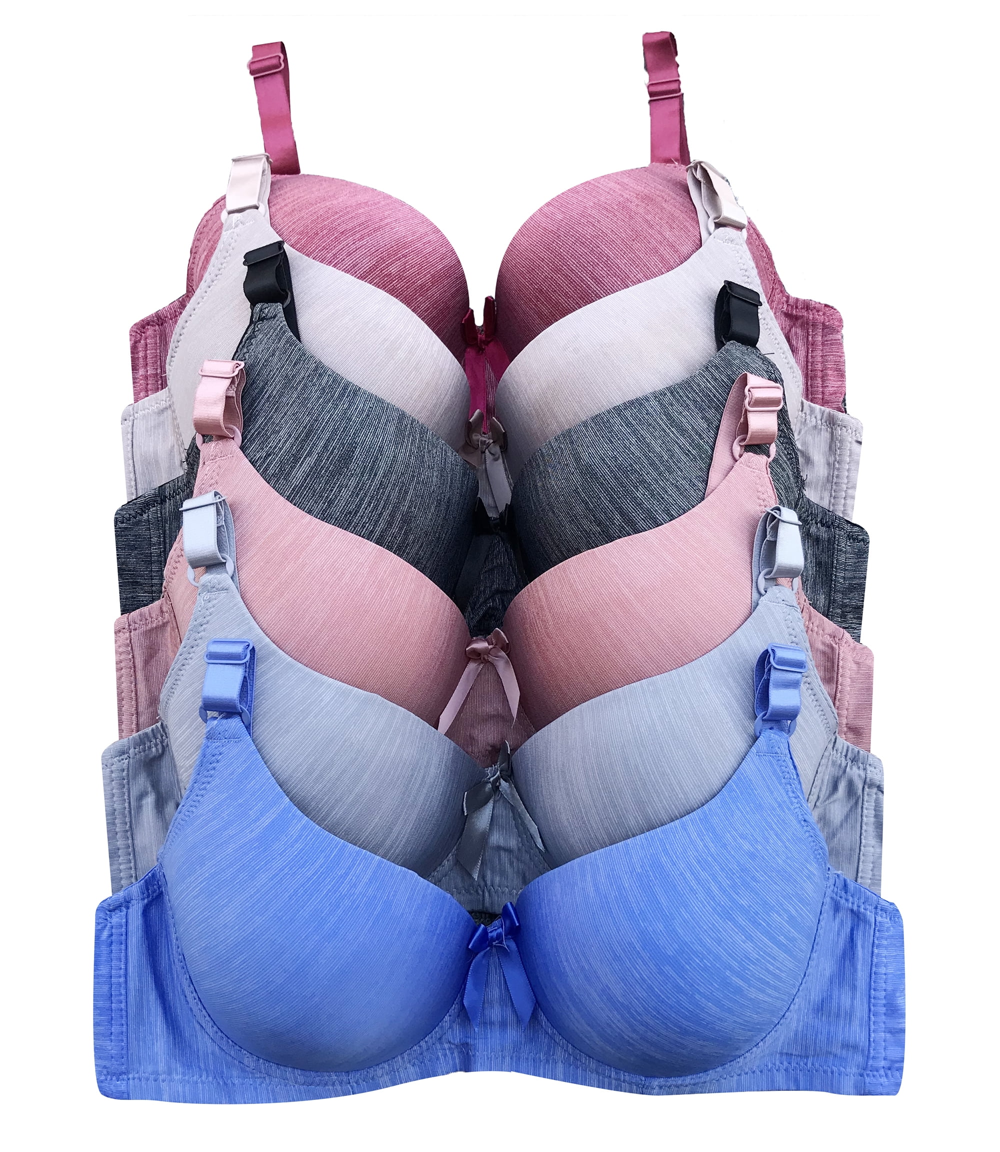 Women Bras 6 Pack of Bra B Cup C Cup D Cup DD Cup DDD Cup 40D (8289) - Walmart.com