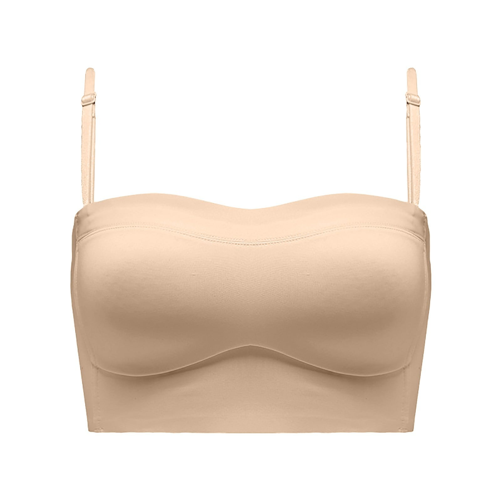 Women Bras Low Back Bra Wire Backless Bra Convertible Spaghetti Strap Seamless Sleeping Bralette