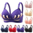 Women Bras Plus Size,Ladies Bras,Woman Underwear Ladies Traceless Adjustable Shoulder Strap No ...