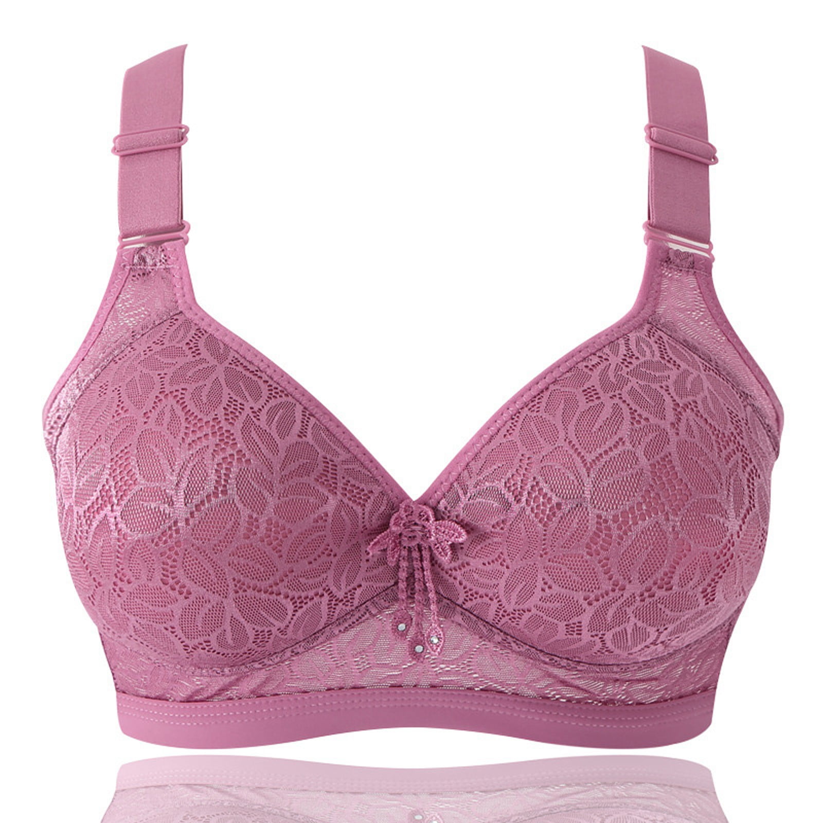 Women Bras Plus Size,Ladies No Rims Comfortable Sexy Four Breasted ...