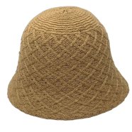 Time and Tru Women's Paper Bucket Hat, Natural - Walmart.com