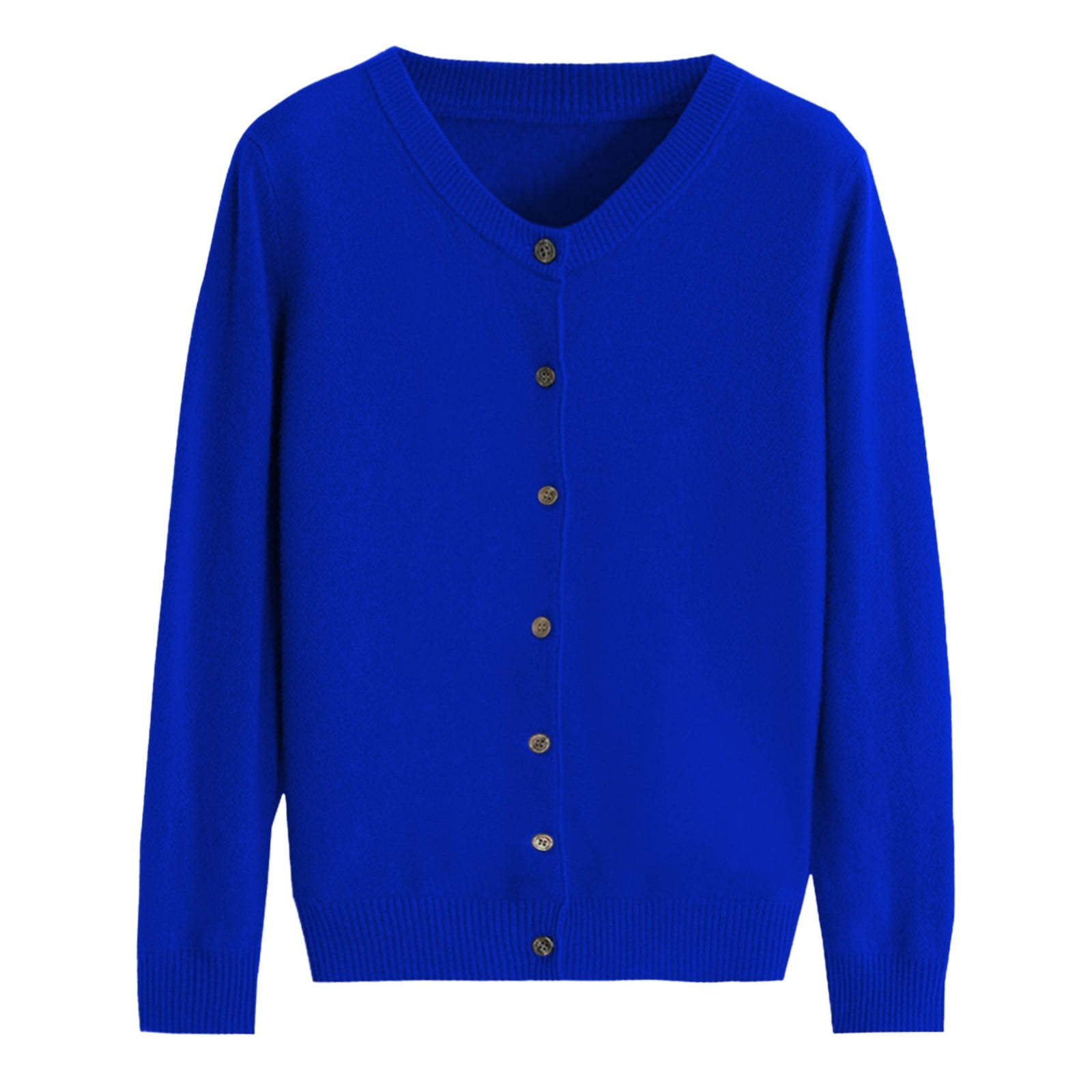 Women Cardigans Lightweight Classic Button Down Long Sleeve V Neck Soft ...