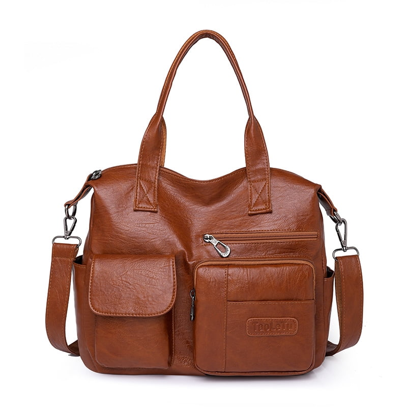 Women Casual Crossbody bags PU Leather Shoulder Bags Multi Pocket ...