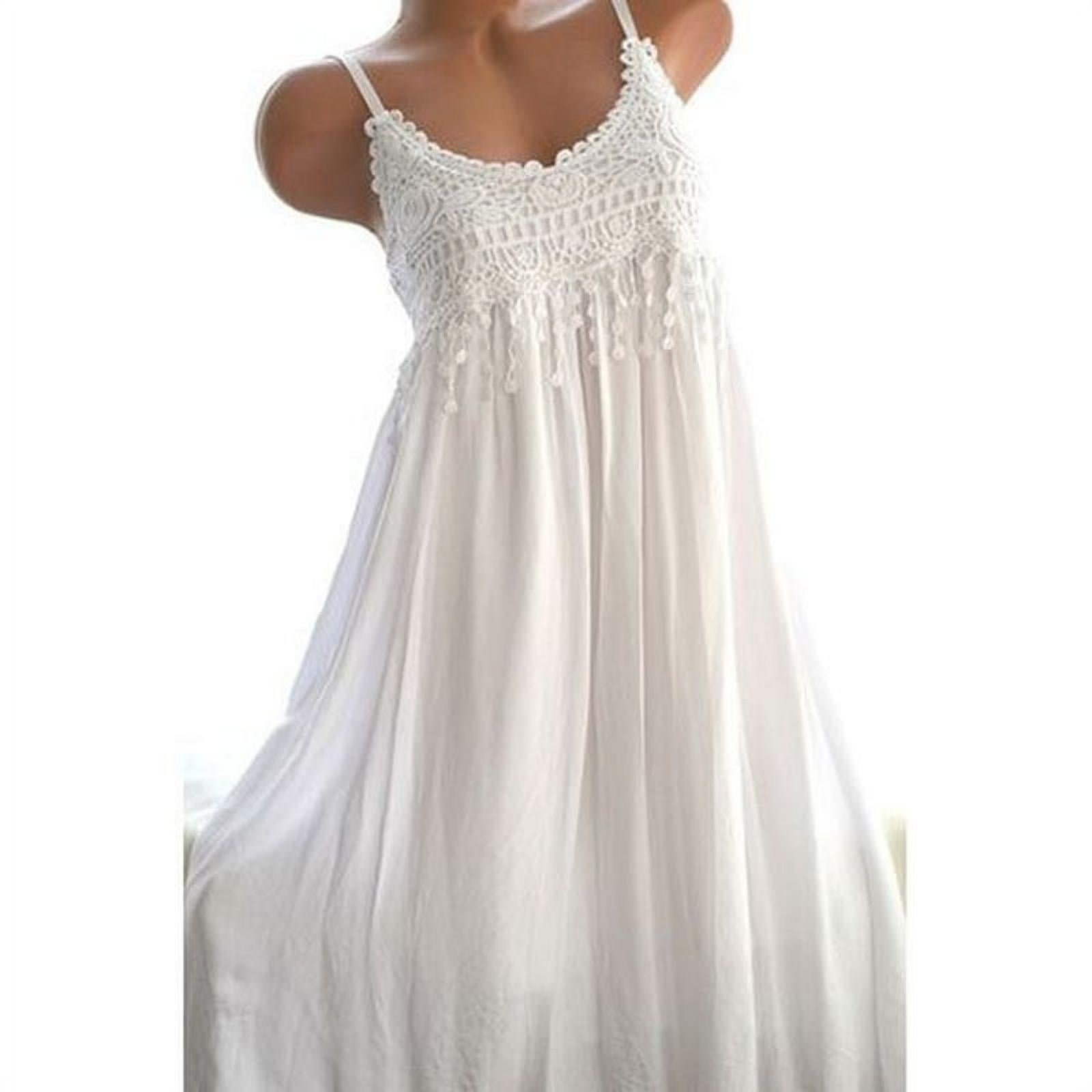 Women Casual Printing Sleeveless Sun Dress Floral Printed Tunic Dress ...