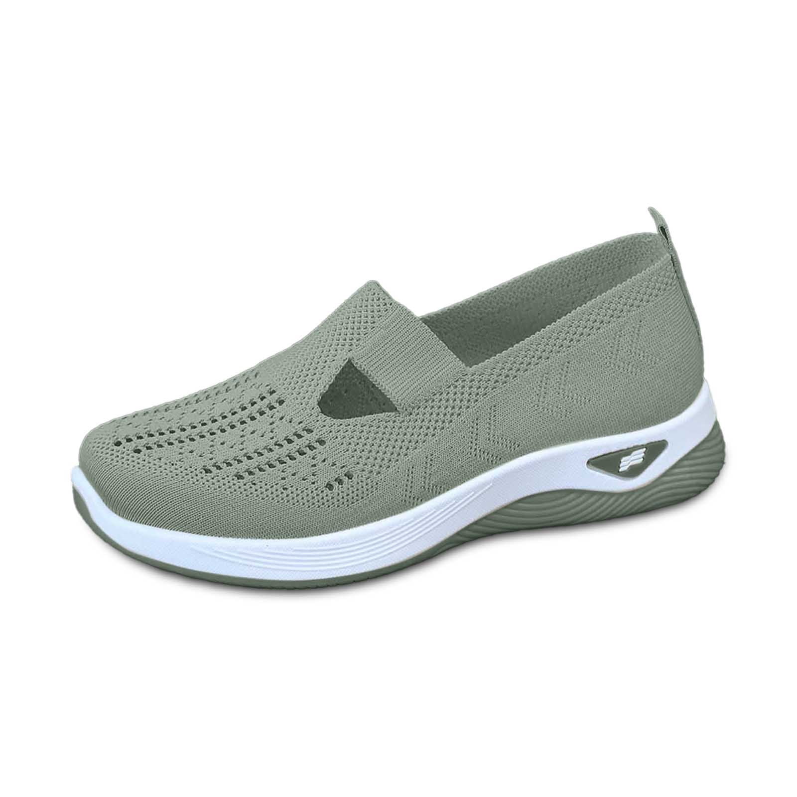 Women Casual Shoes Slip On Shoes Flat Footwear Daily Shoes Soft ...