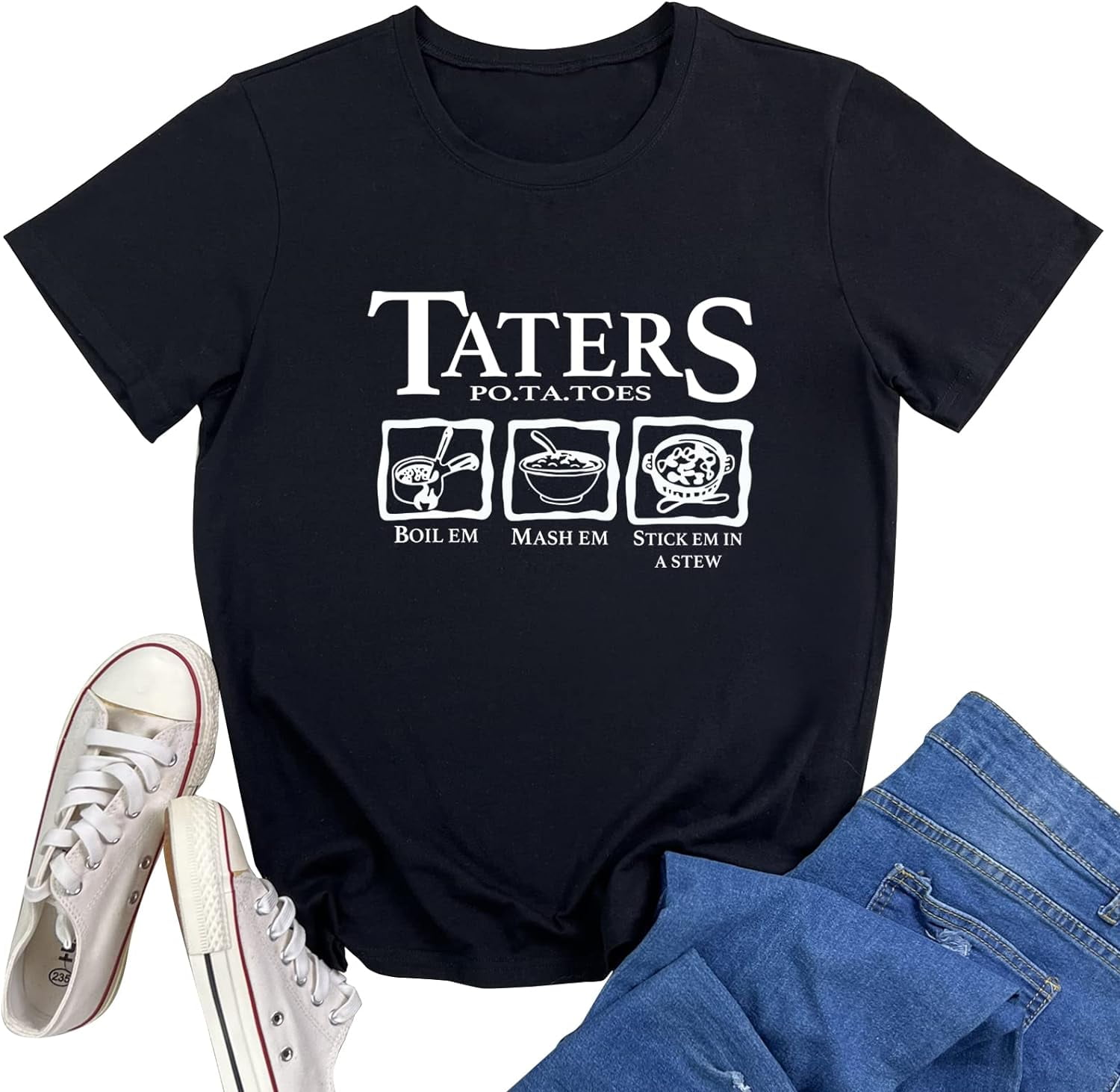 Women Casual Short Sleeve Graphic T Shirts Cute Tees - Walmart.com