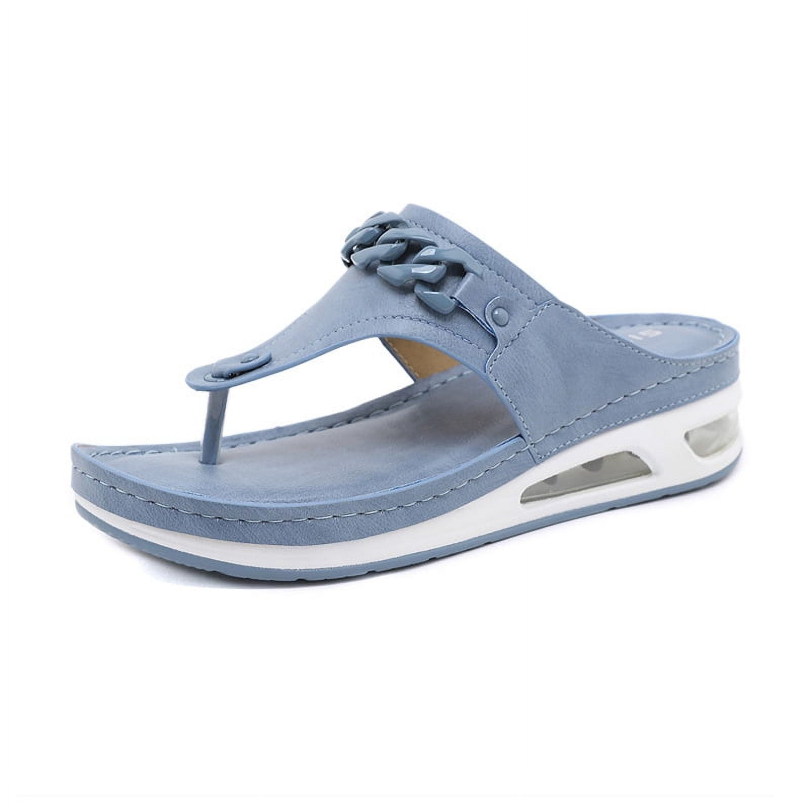 Women Casual Summer Sandals with Arch Support Flip Flops Platforms ...