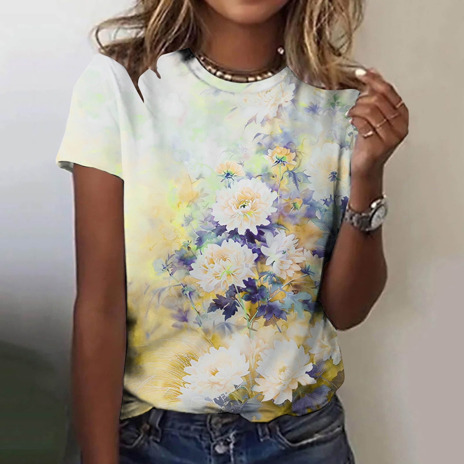 Women Casual Tops Long Sleeve White Blouse for Women Dressy Petite ...