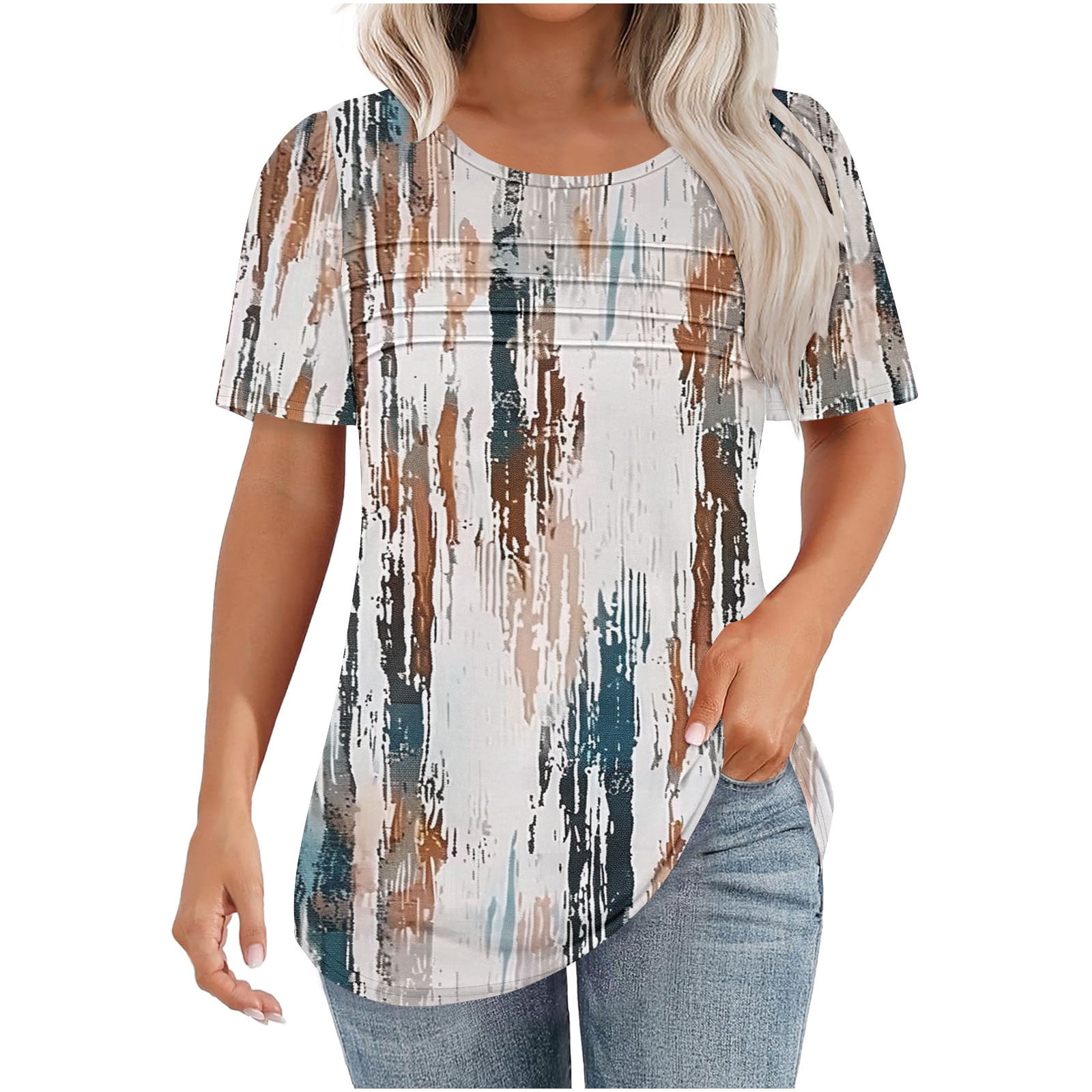Women Casual Tops Summer Ladies Tops And Blouses For Work Shirts to ...