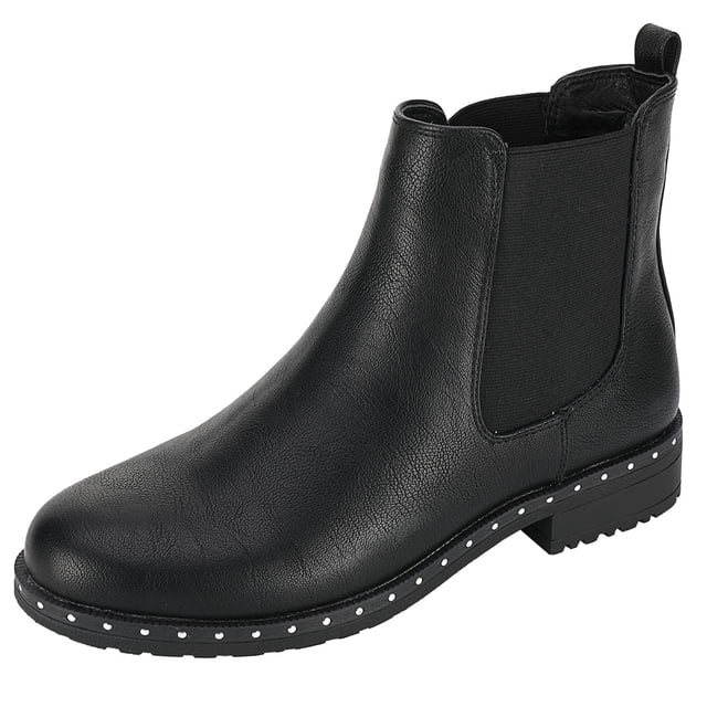 Women Chelsea Boots Elastic Side Ankle Boots Platform Slip on Booties ...
