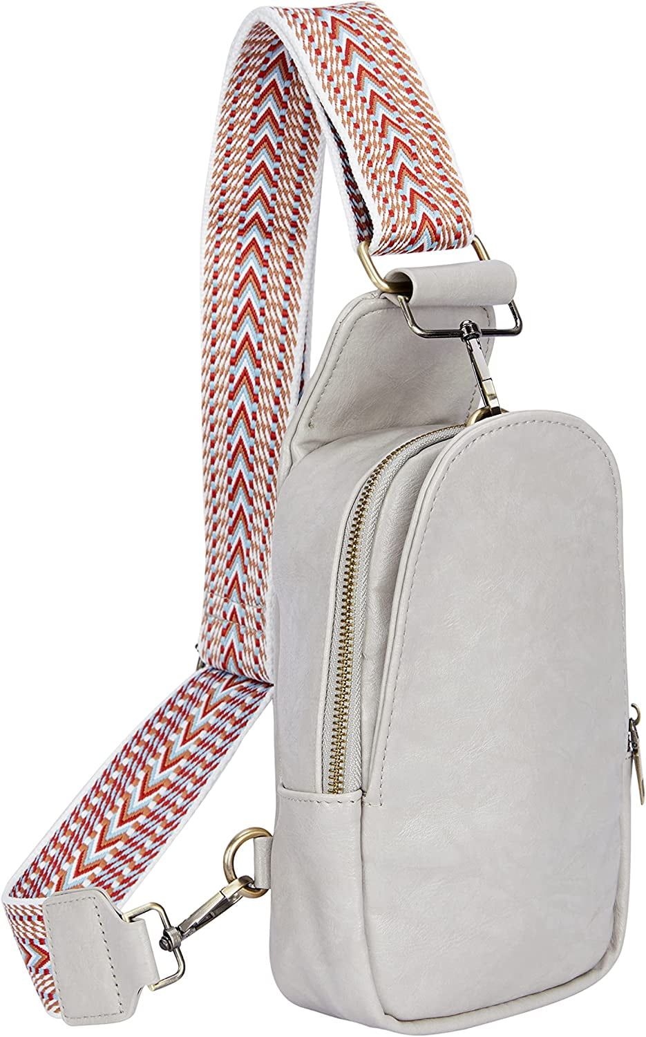 Women Chest Bag Small Sling Bag Vegan Leather Crossbody Bags for Travel ...