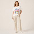 Women Citrus Cello Graphic T-Shirt White Short Sleeve Crew Neck Lemon ...