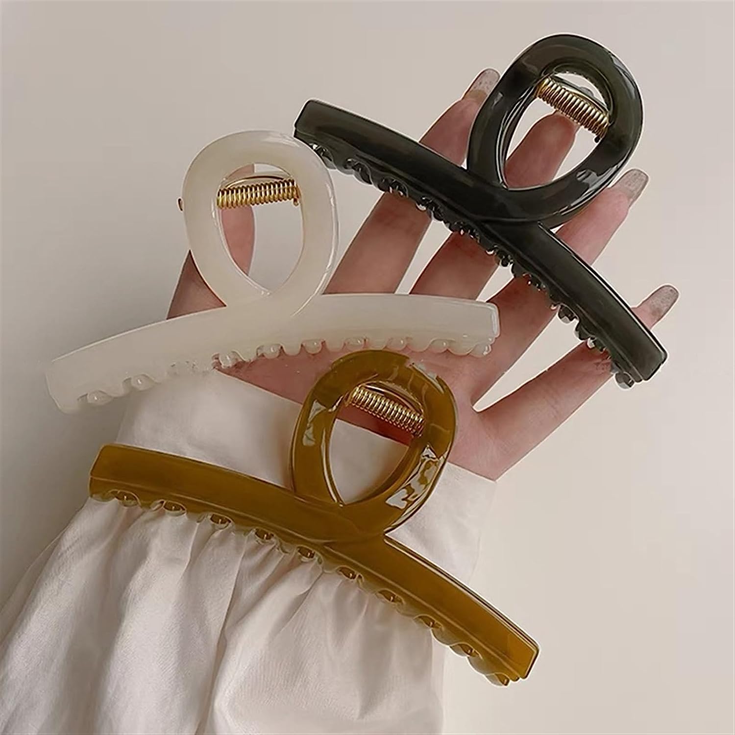 Women Claw Clips Large Hair Claws Korean For Shark Clip Headwear ...