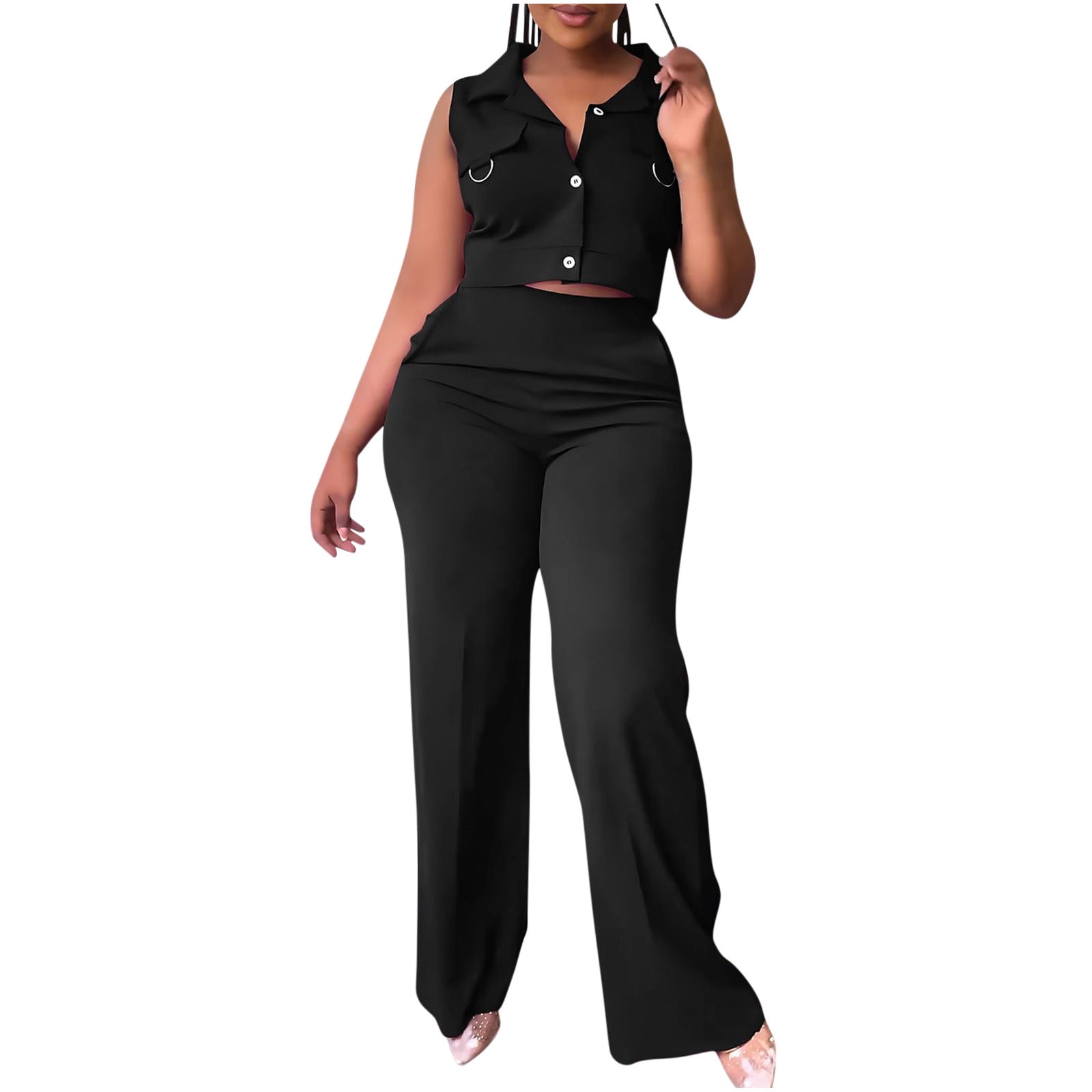 Women Clothing Sets Outfits Womens Linen Set Clothing Set Female Round ...