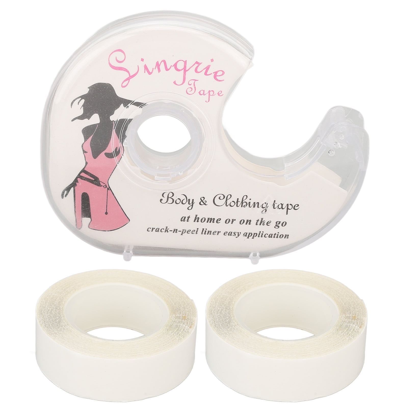 Women Clothing Tape Body Tape 2 Rolls Fashion Body Tape Clear Fabric ...