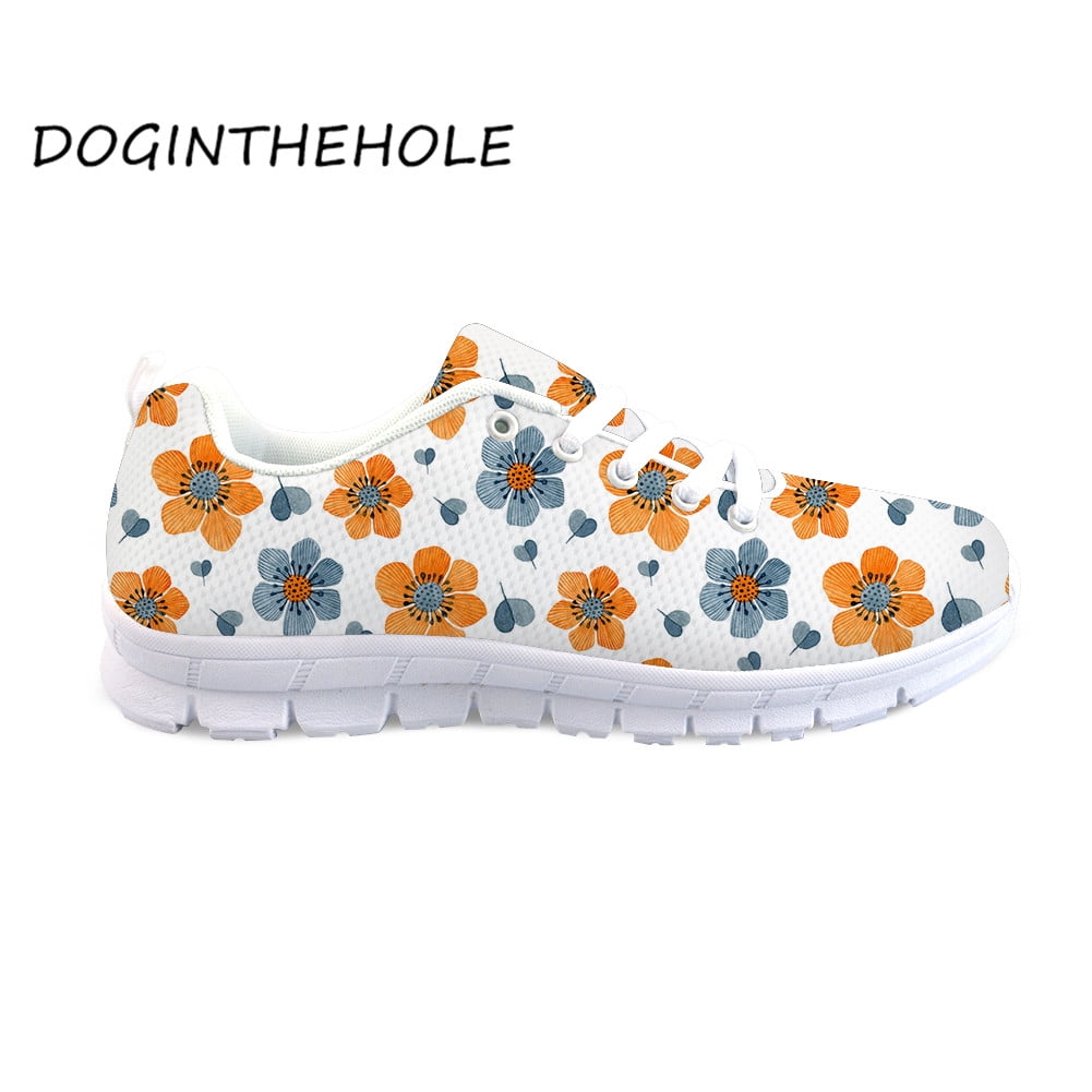 Women Comfortable Sneakers Cute Animals 3D Pattern Ladies Casual Flat ...