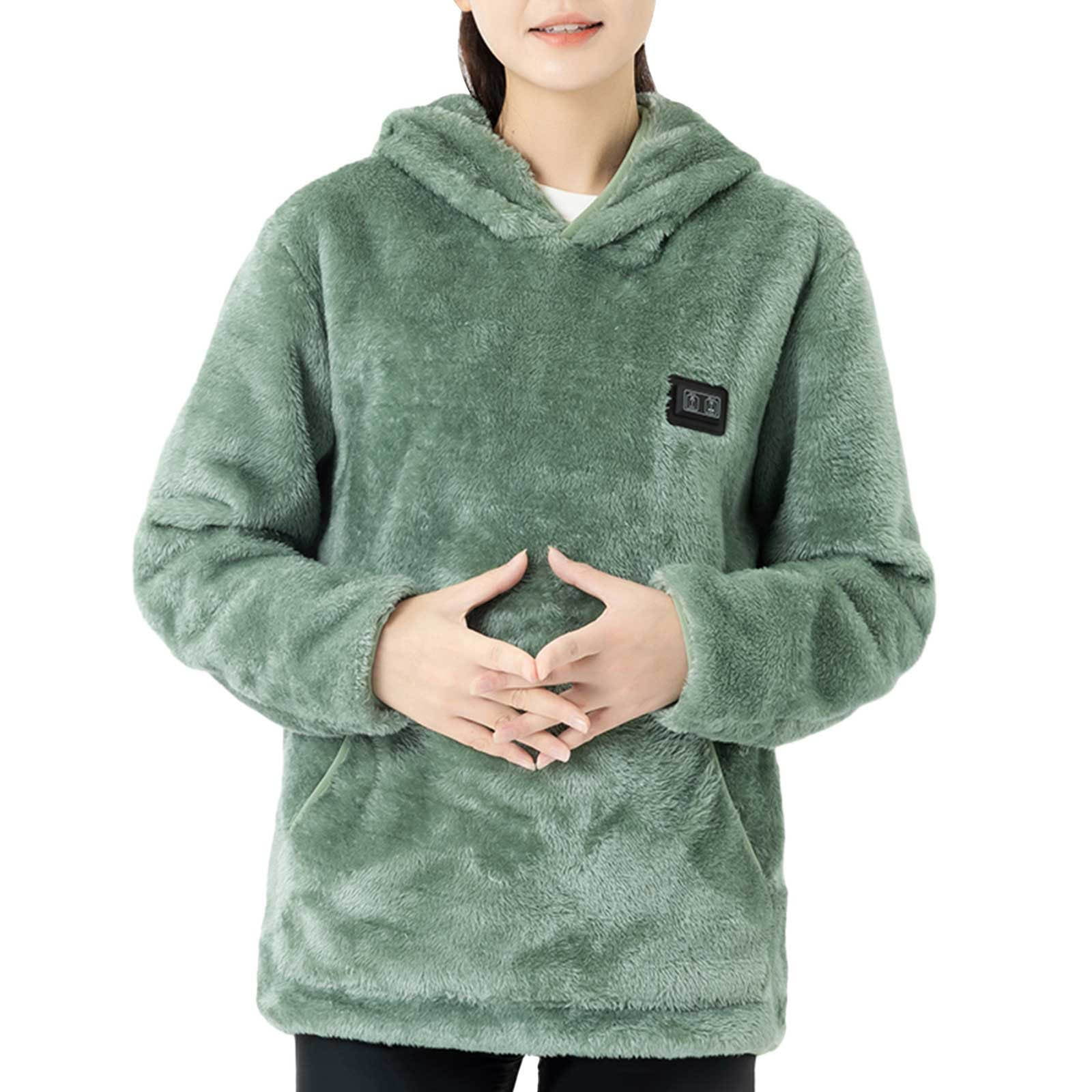 Women Coral Heated Sweater Heated Clothes Warm Heated Coat Men Jackets ...