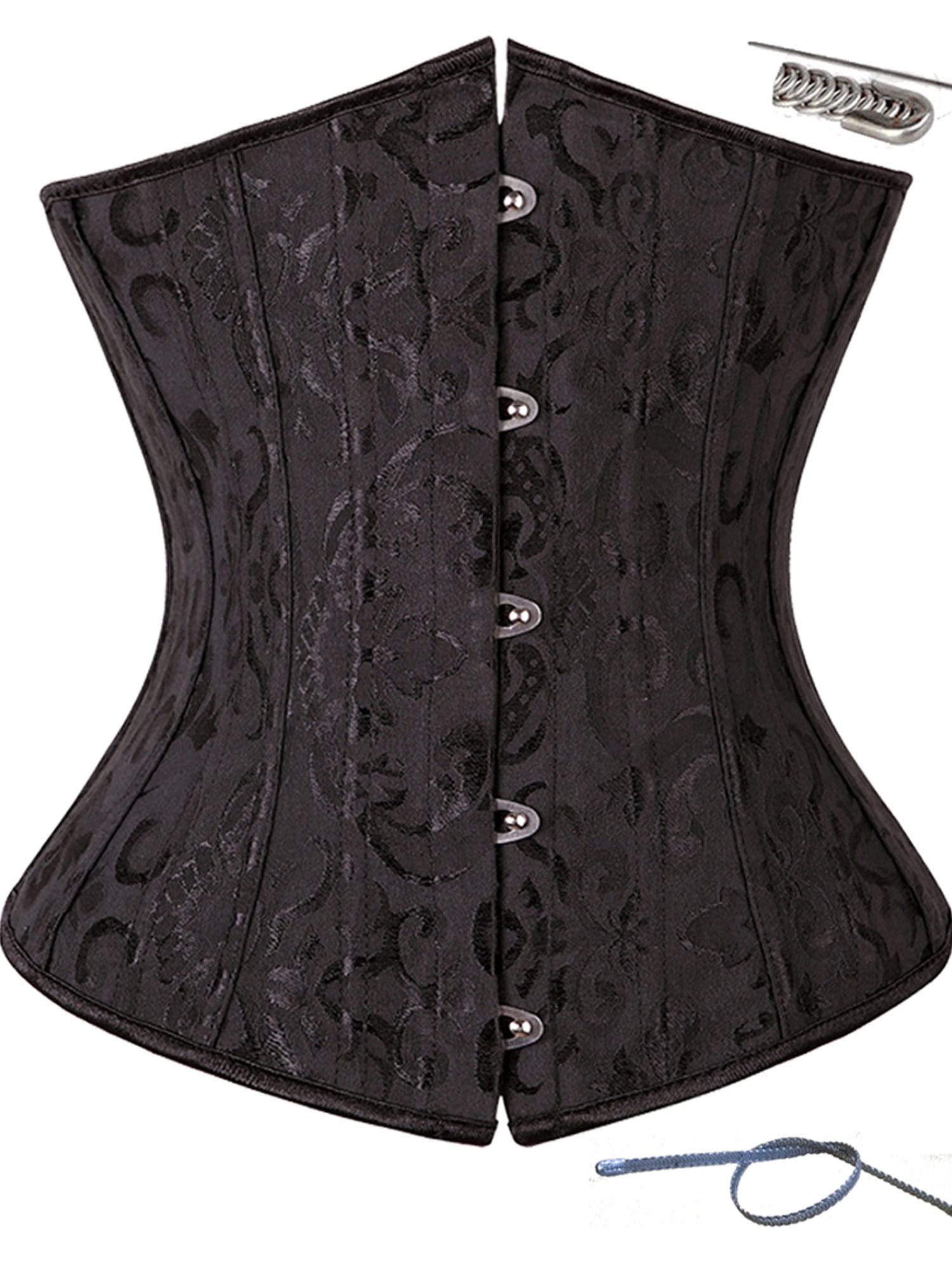 Women Corsets Top 24 Steel-Boned Longline Waist Training Corsets Shaper ...