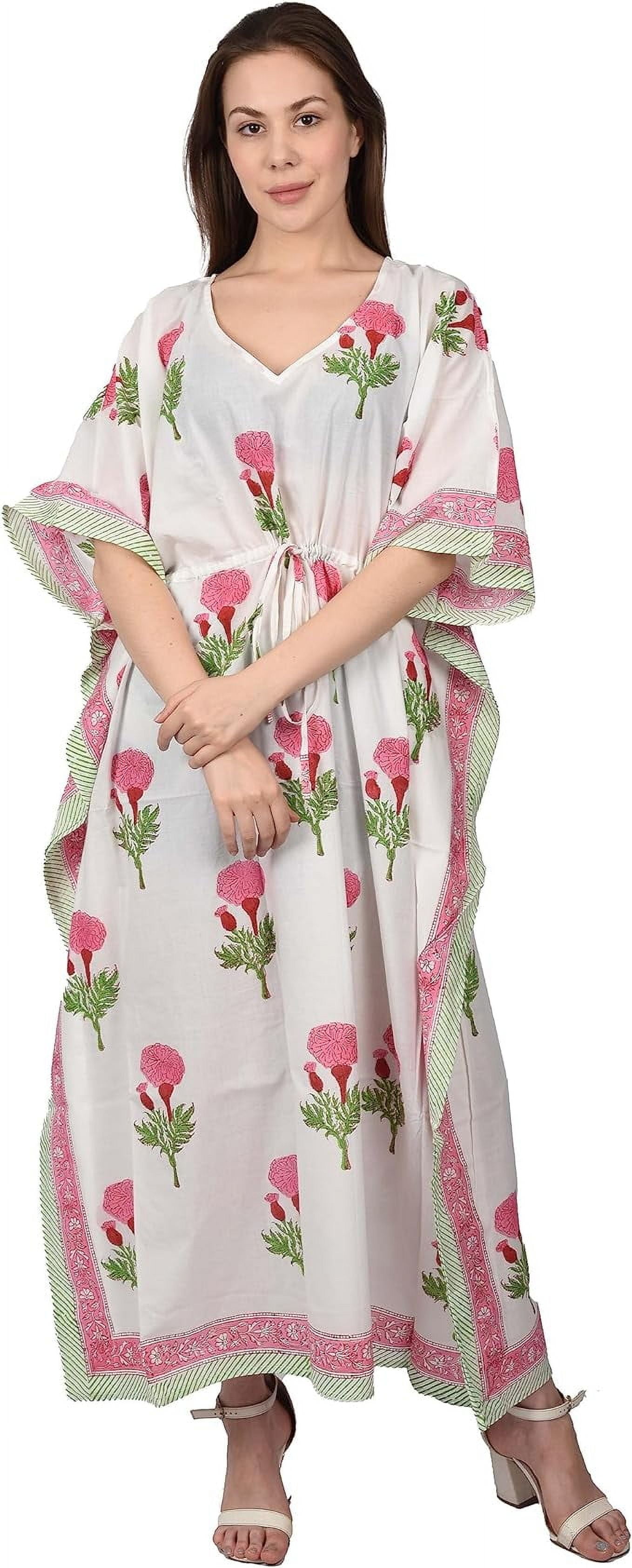 Women Cotton Long dress Fabric Venue Hand Block Printed Cotton Summer ...