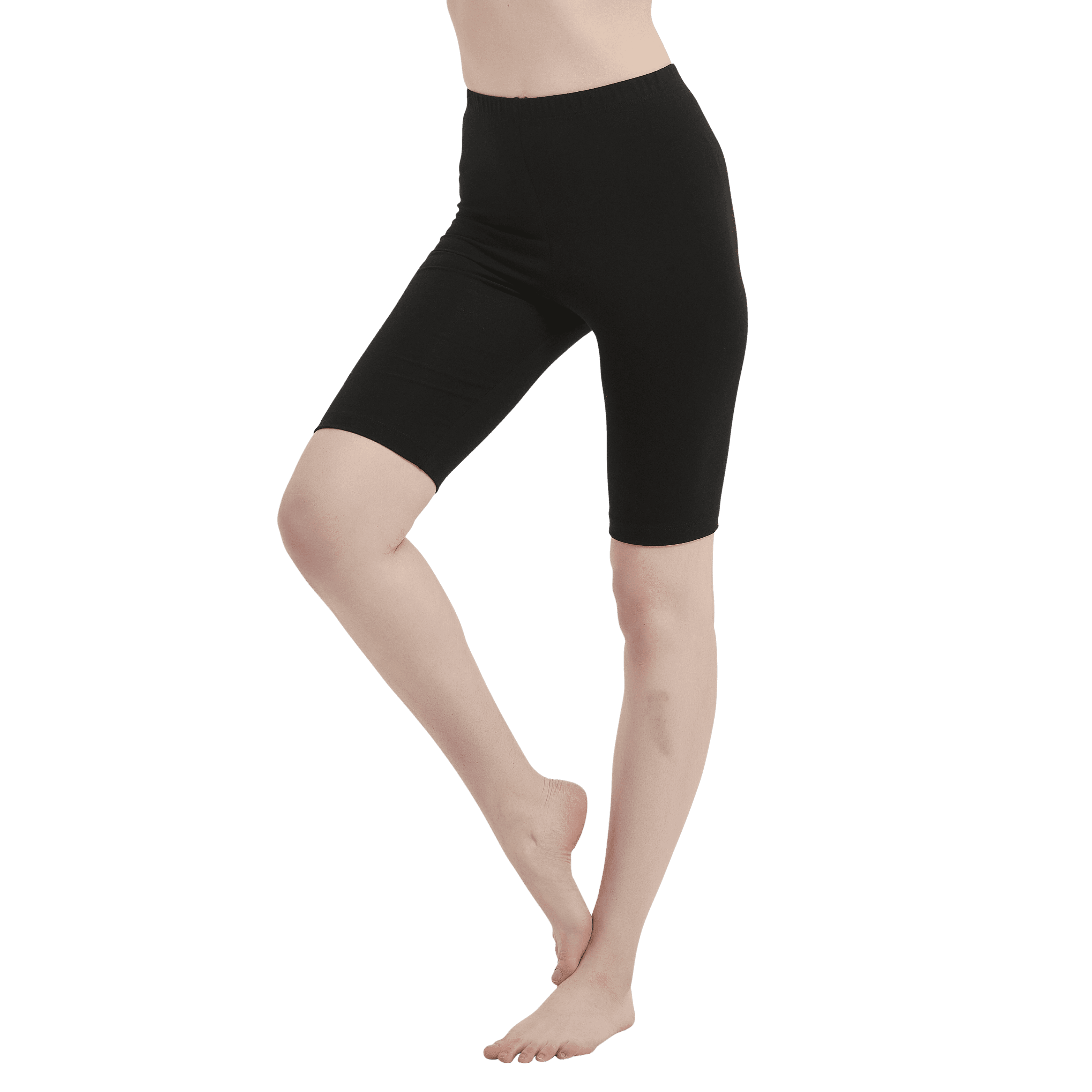 Women Cotton Spandex Gym Yoga Knee Length Exercise Bike Shorts S-5XL ...