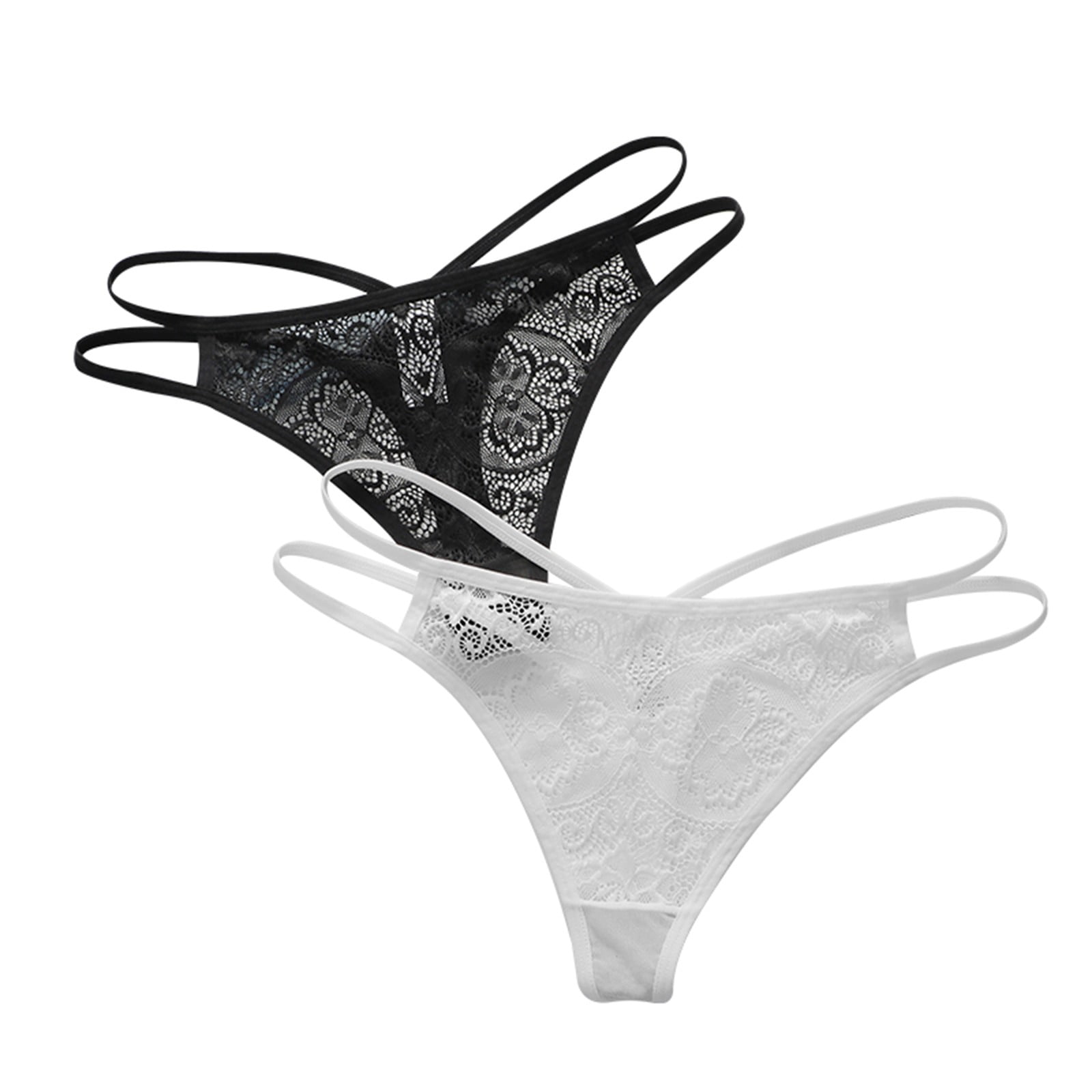 Women Cotton Underwear Lace Silky Seamless No Show Underwear High ...