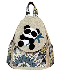 Women Cotton Woven Hippie Hemp Boho Canvas Embroidery Multi Pocket ...