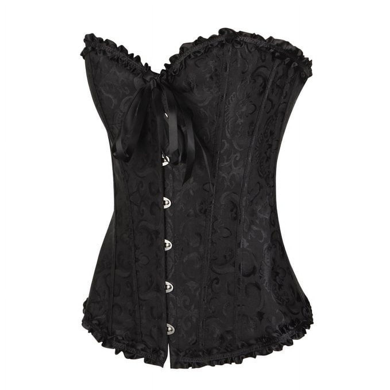 Women Court Sexy Push Up Shapewear Overbust Corset Bustier with G ...