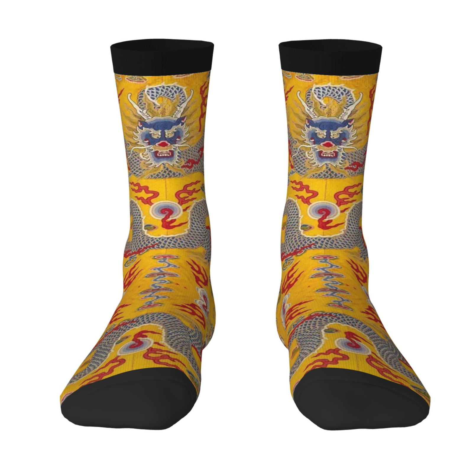 Women Crew Graphic Print Tube Socks Ancient Chinese Qing Dynasty Eror'S ...