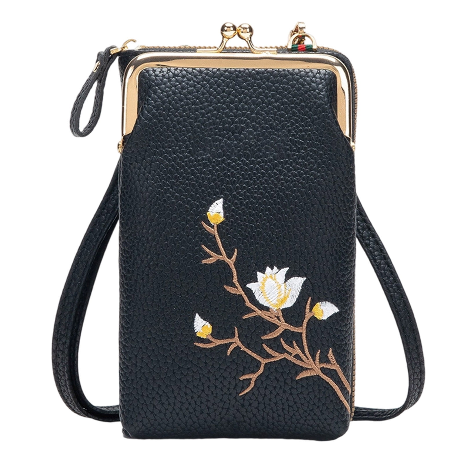 Women Crossbody Wallet Purse | Small Leather Sling Bag, Adjustable ...