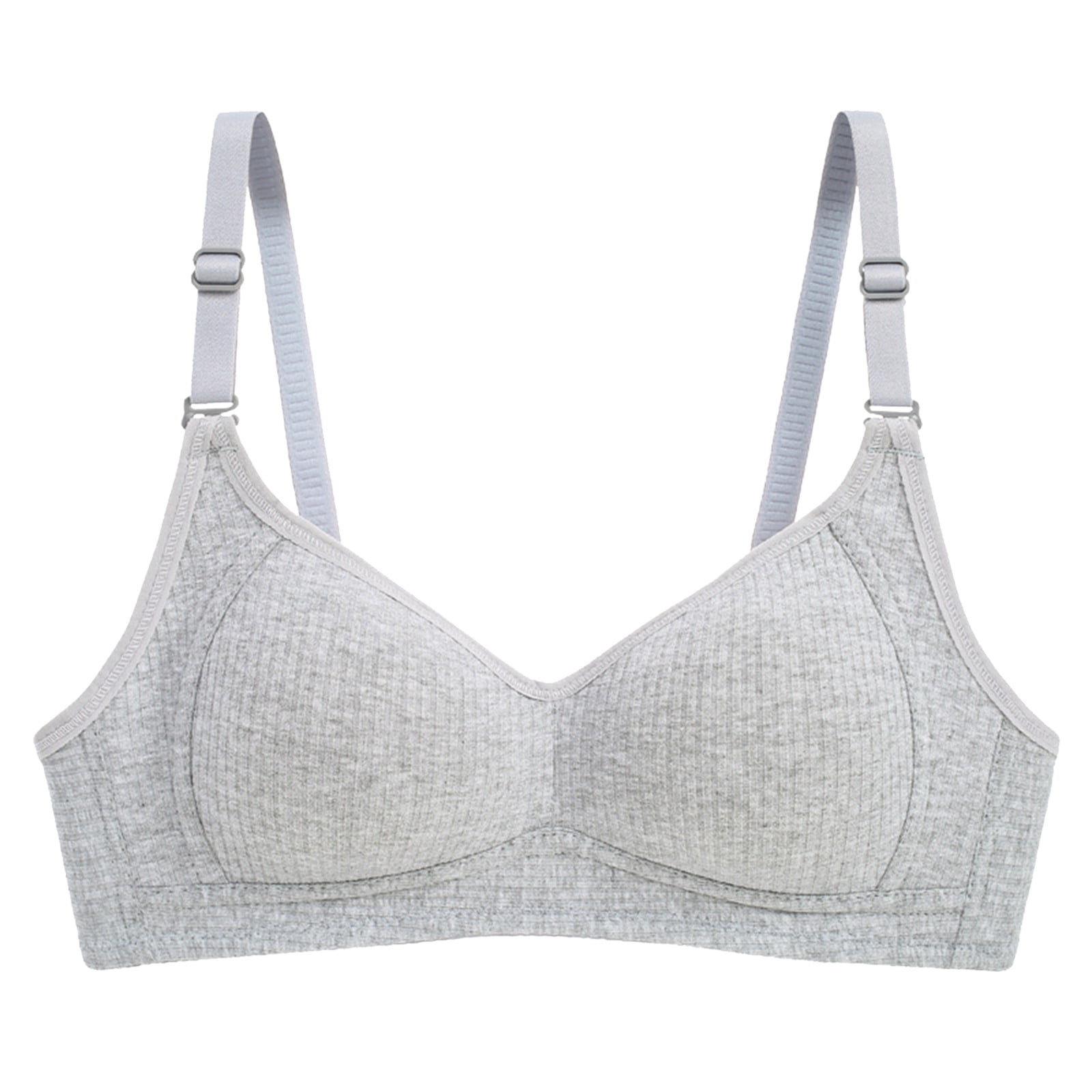 Women Cute Simple Stripe Women Bra Pack Adjustable Shoulder Strap ...