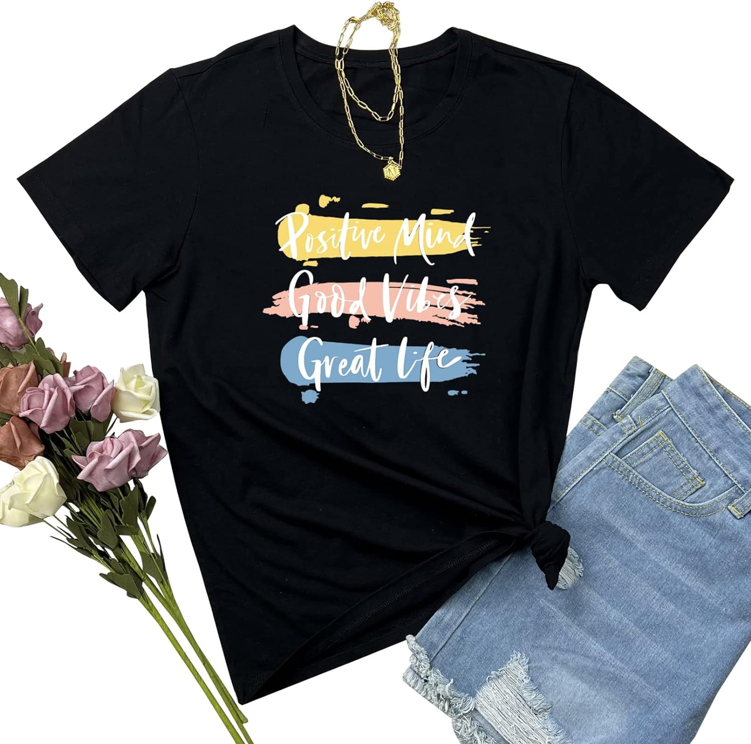 Women Cute Tees Graphic Soft Cotton T Shirts - Walmart.com