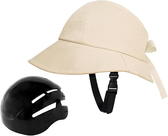 Women Cycling Helmet for Sun Hat with Bike Helmet Fashion Breathable ...