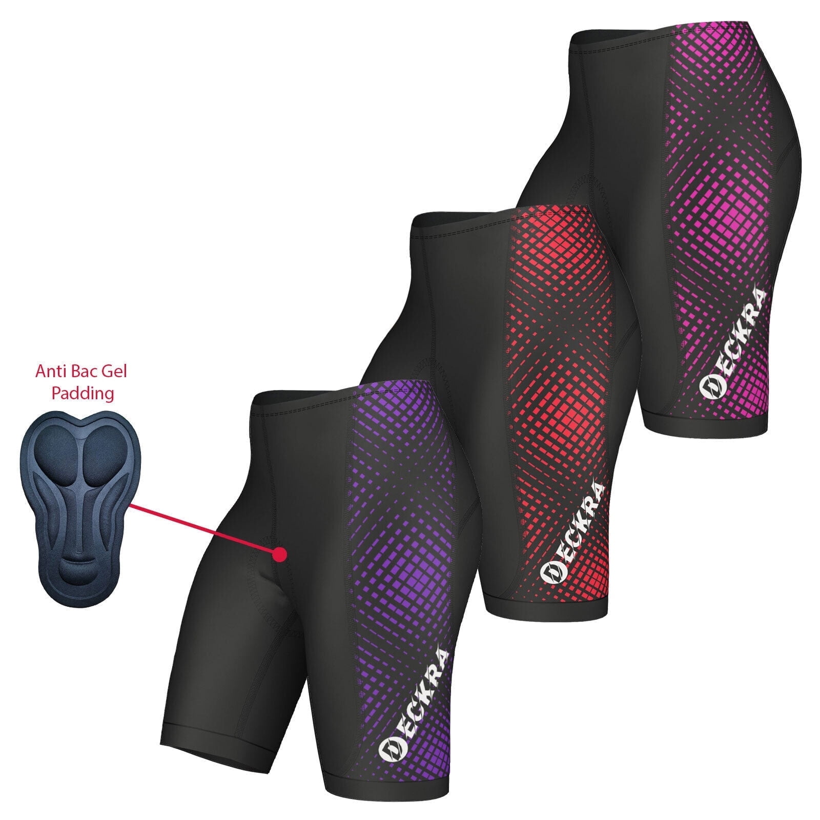 Women Cycling Shorts 3D Gel Padded Summer Bicycle Riding Road Cycling ...