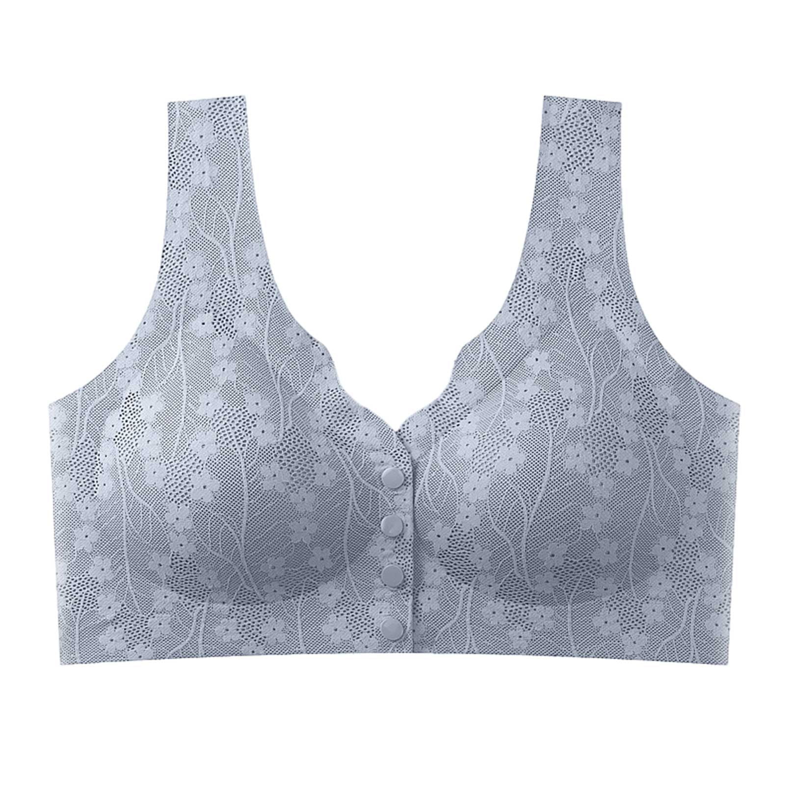 Women Daisy Bra Sports Bras Front Snaps Wirefree Support Daily Bra ...