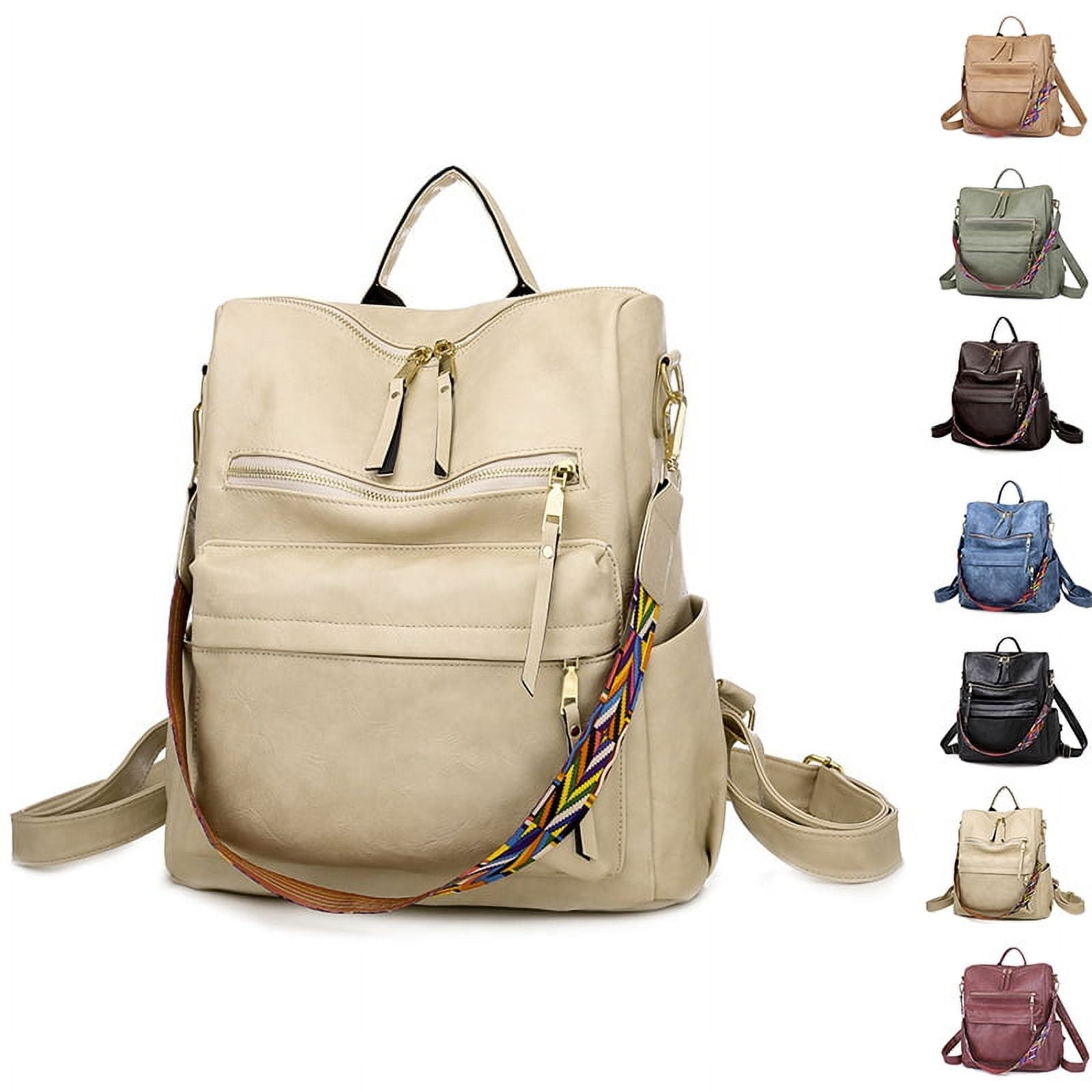 Women Designer Travel Backpack Purses PU Fashion Ladies Shoulder Bag ...