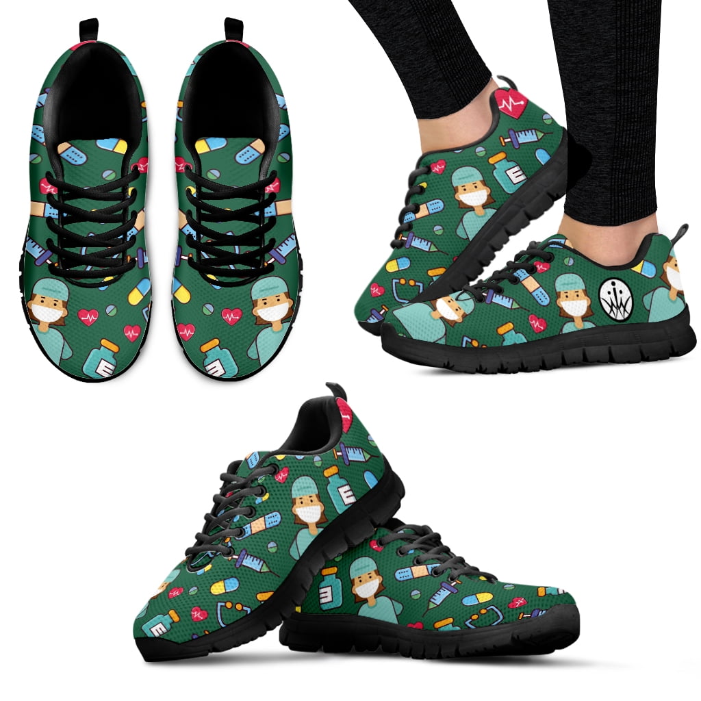 Women Doctor Nurse Sneakers Medical Hospital Print Lightweight Mesh ...